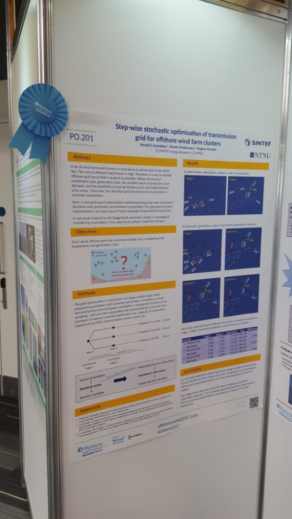 Offshore Wind Energy 2017 - Poster award – SINTEF Blog