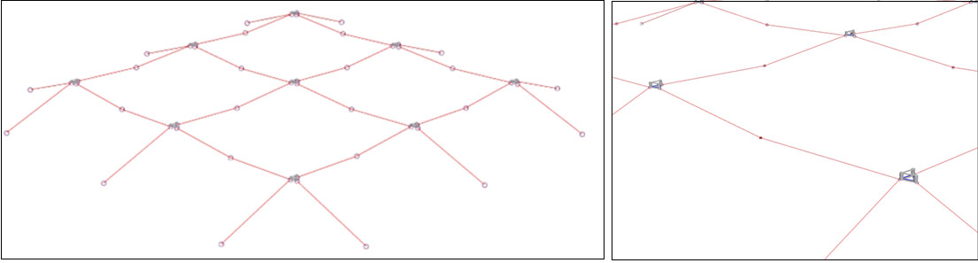 First hydrodynamic tests of a 3x3 floating wind park with shared ...